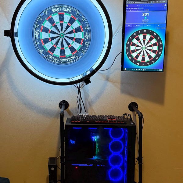 Autodarts Ring With Cameras | Real-time Scoring | Optional LED Lights ...