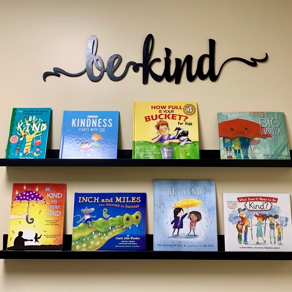 Be Kind Script Word Wood Sign - Wood Sign Art, Wooden Be Kind, Laser ...