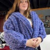 Cloud Cardigan PATTERN - Crochet Hooded Soft Fluffy Puffy Oversized ...