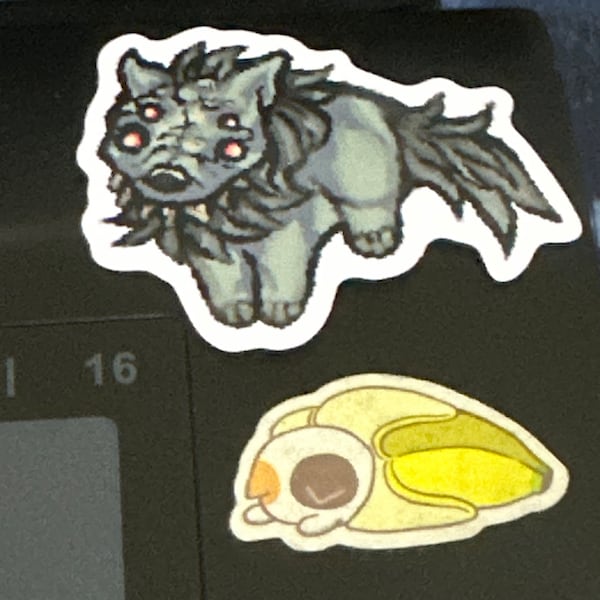 Fear and Hunger Moonless Vinyl Stickers - Binky Moonless - Etsy