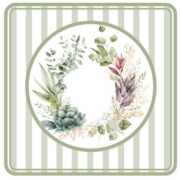 Set of 23, Watercolor Eucalyptus Clipart, Greenery Clipart , Watercolor ...