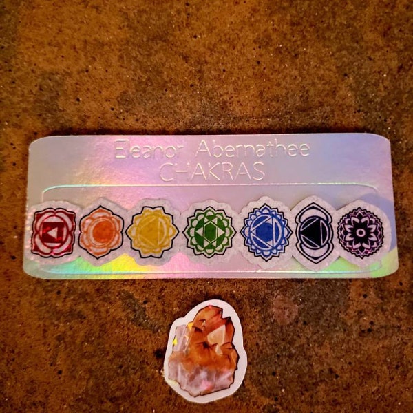 Chakra Holo Vinyl Waterproof Stickers Laptop Decal Hydro Flask Chakra ...