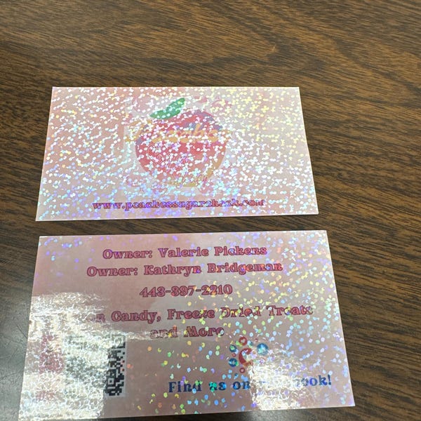 Holographic Business Cards - Etsy