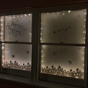 Floral Window Decal Corner Window Sticker Shop Home Window | Etsy