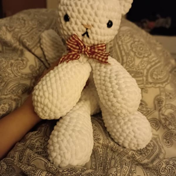 Cat the Floppy Friend Crochet Pattern · Low-sew Amigurumi Tutorial DIY ...