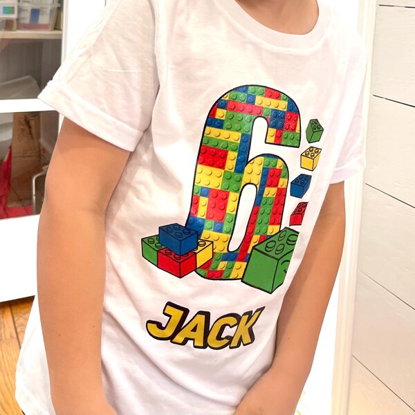 Blocks 4th Birthday Boy PNG Design | Colored Blocks Digital Download ...