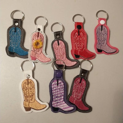 In the Hoop Embroidery Designs Bundle Set Features Key Fob Embroidery ...