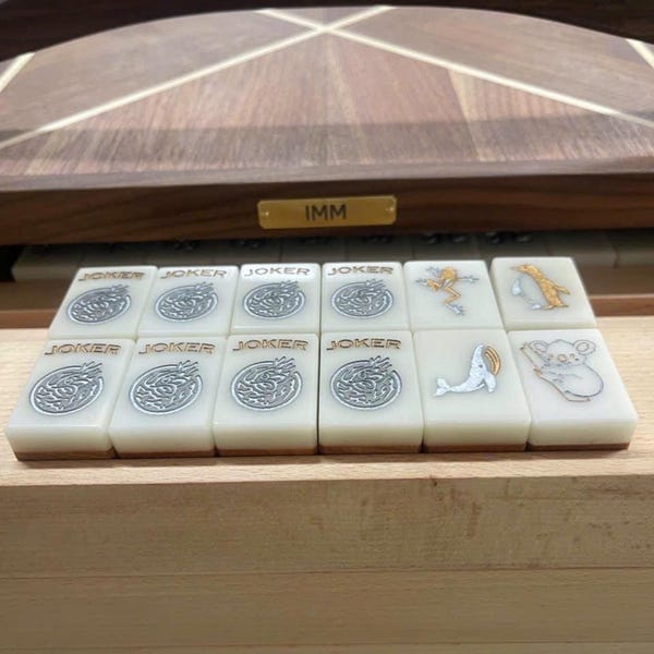 Luxury Mahjong Set, Premium Traditional Mahjong Set, Joker Tiles ...
