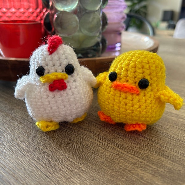 No-sew Crochet Duck Pattern, Yellow Ducky and Mallard Duck, PDF ...