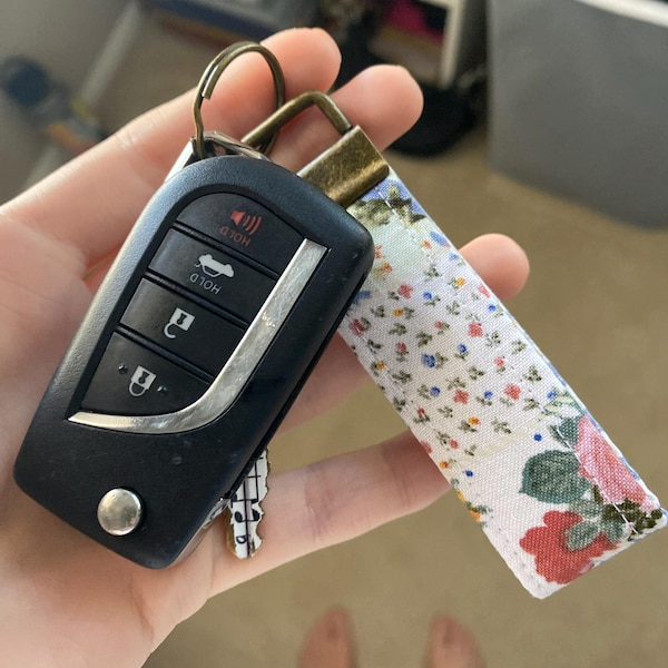 Patchwork Keychain Wristlet - Etsy