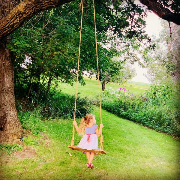 Adult/child Tree Swing – Country Charm Rustic Swing, Reclaimed Wood ...
