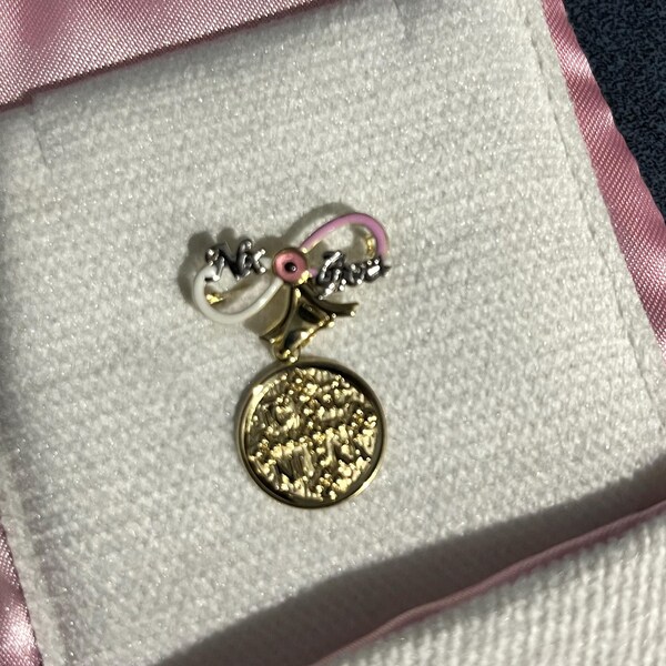 Virgin Mary & Little Jesus Safety Pin, 9K Yellow White Solid Gold,new ...