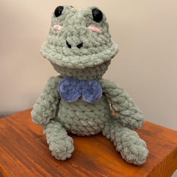 Frog Crochet Pattern PDF - No-sew, Amigurumi, Chunky Yarn, Decor, Toys ...