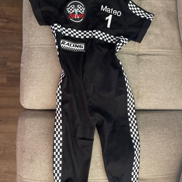 Two Fast Birthday Custom Race Suit-fast One Birthday-race Car Birthday ...