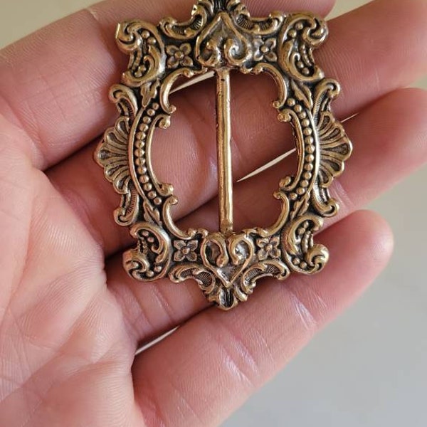 Bronze Victorian Gothic Ornate Steampunk Buckle Accessory - Etsy