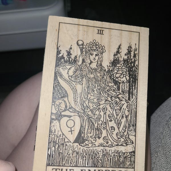 Wooden Tarot Box / Oracle Card Holder / Metaphysical Storage ...