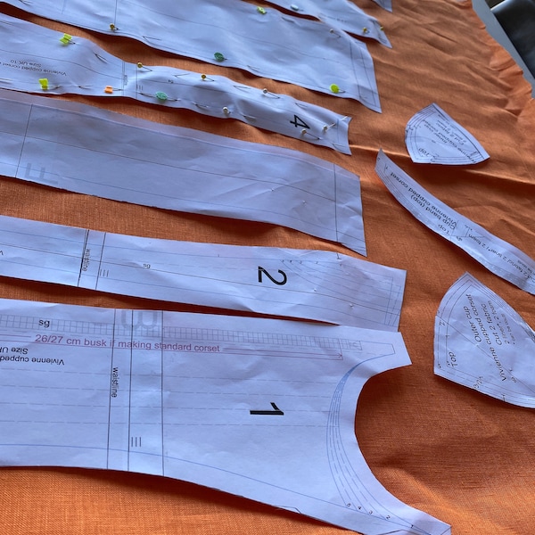 Cupped Corset Dress Pattern: Vivienne - in Sizes UK8-30 (US 4-26) With ...