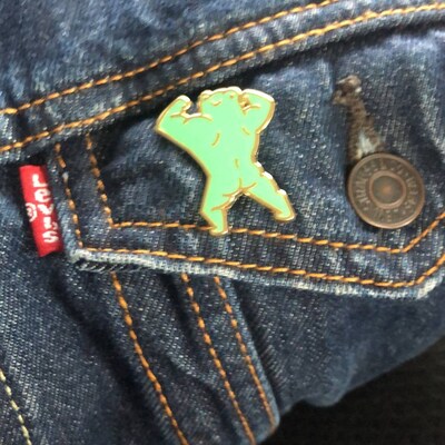 Leg Day Larry Buff Muscle Frog Hard Enamel Pin - Etsy