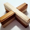 Cross Peg Solitaire Handmade Wooden Brain Teaser Cracker Barrel Game ...