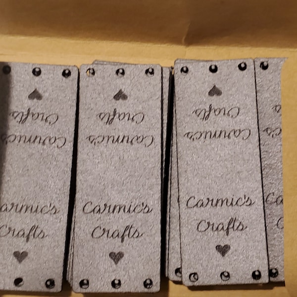 Custom Ultra Suede Garment Tags/personalized Garment Labels/2"x0.75 ...
