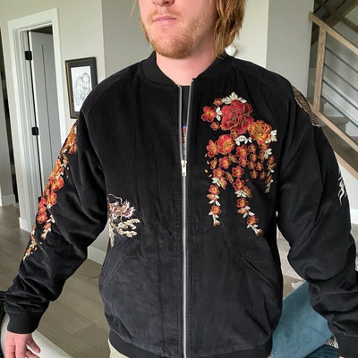 Fujisea Nine-tail Kitsune Fox Embroidery Sukajan Jacket for Unisex ...