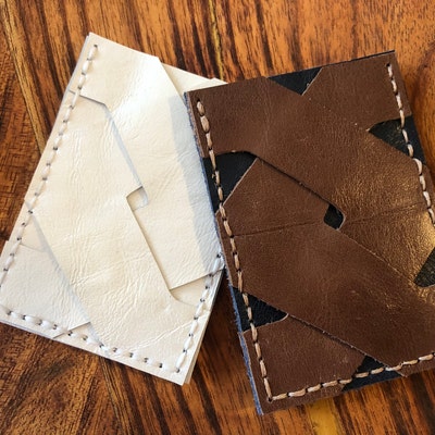 Leather Card Holder Pattern, Leather Card Holder Pdf, Card Holder ...