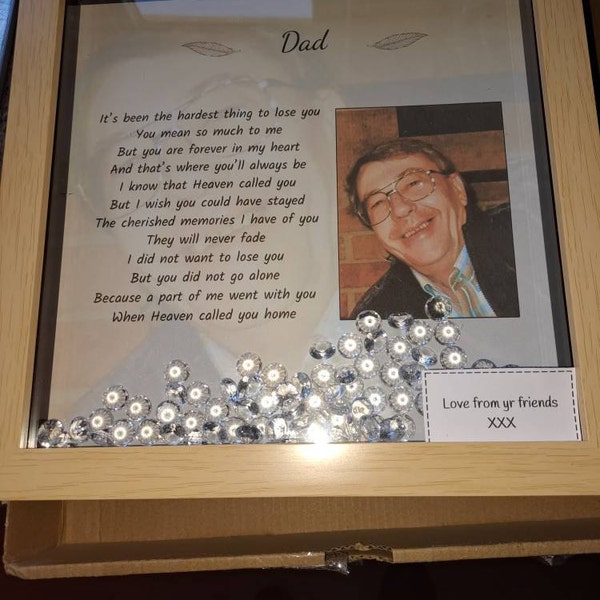 Personalised Remembrance Frame. in Memory Frame. Sympathy Gift ...