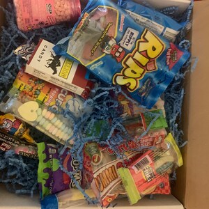 Blue Raspberry Favorites Candy Snack Pack Blue Razz Candy Gift Box Blue ...