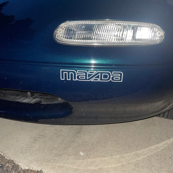 Mazda Miata Front Bumper Logo; Like OEM Decal, Vintage Styles Available ...
