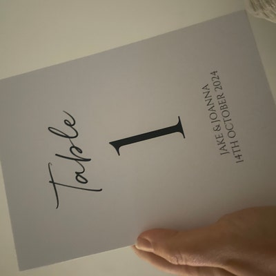 Table Numbers Minimalist Design BT107 - Etsy UK