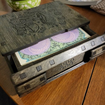 Personalized Tarot Card Box, Tarot Card Box, Tarot Card Storage ...