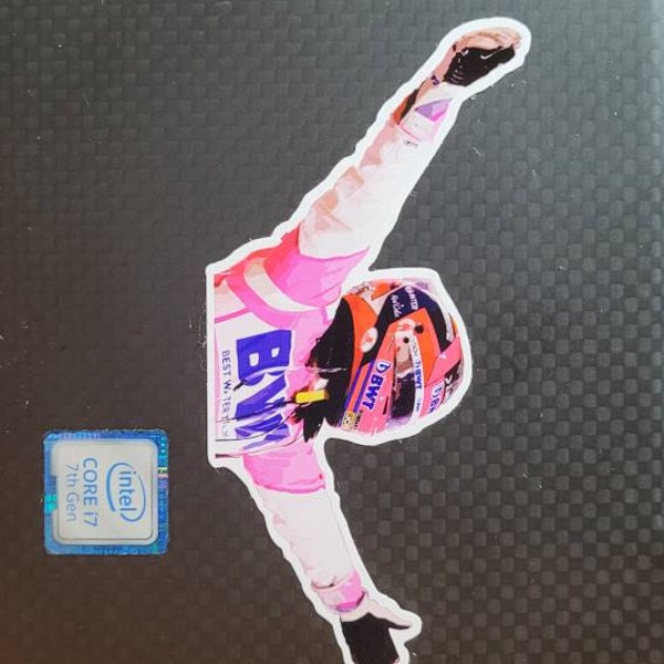 Checo Perez First Win Celebration Racing F1 Sticker Formula One ...