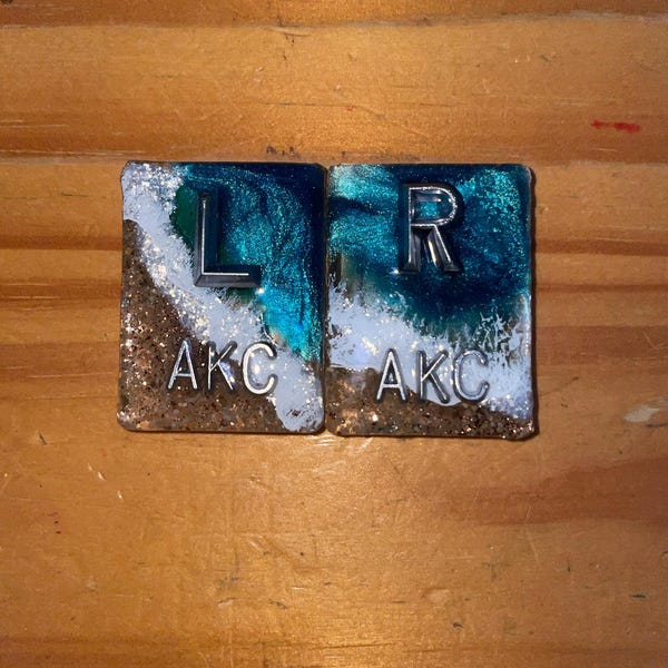 Ocean Xray Markers, Beach Waves Radiology Lead Markers With Initials ...