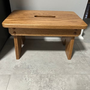 Amish Handcrafted Solid MAPLE Wood Step Stool Footstool A Step Above ...