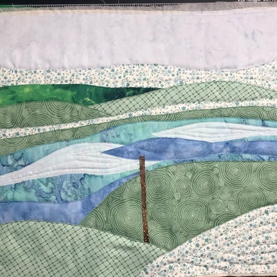 Mountain Landscape Quilt Tutorial. Instructions, Photographs & Pattern ...