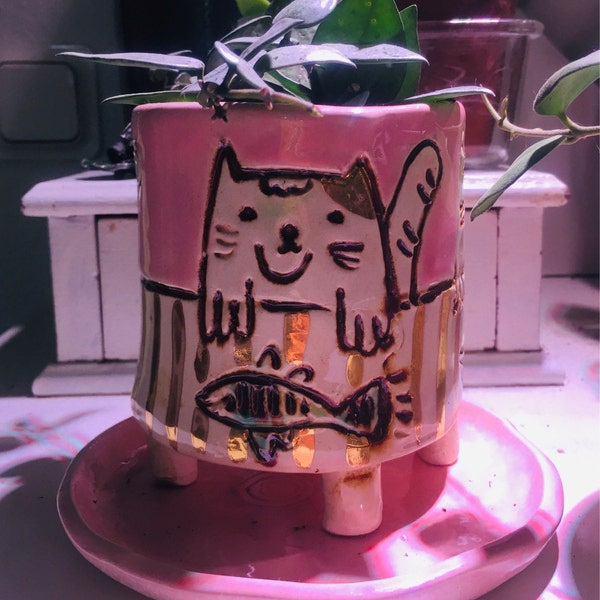 Ceramic Pencil Box, Pencil Pot With Windows, Ceramic House With Owl ...