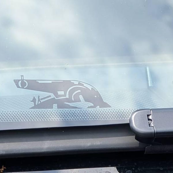 Police Interceptor Vinyl Easter Egg Micro Decal Windshield Chaser ...