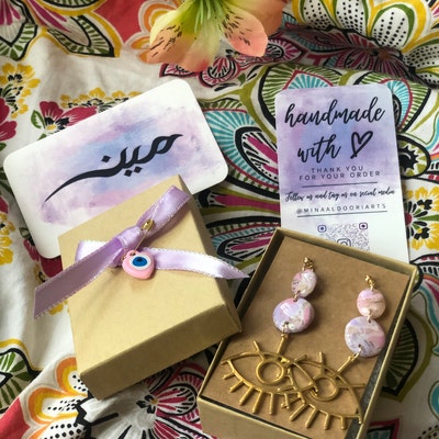 Personalized Arabic Name 4x4 Canvas With Flowers - Etsy