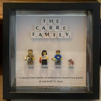 Personalised Family Mini Figure Boxframes - Etsy UK