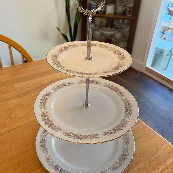 Cake Stand Handle 3 Tier BRONZE Heavy Clover Centre Fitting / Hardware ...
