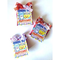 Valentine Tag Cereal Bags/ Boxes, Kids Valentines Cards Printable ...