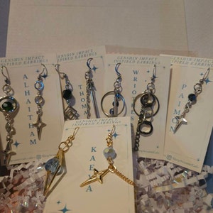 Aether Traveler Earrings Genshin Impact Inspired Jewelry Videogame ...