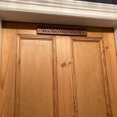 The Room of Requirement Sign Wooden Sign Magical Shop Harry - Etsy UK