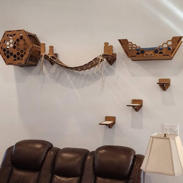 Cat Wall Furniture, Modern Cat Wall Shelves, Cat House, Cat Wall Bed ...