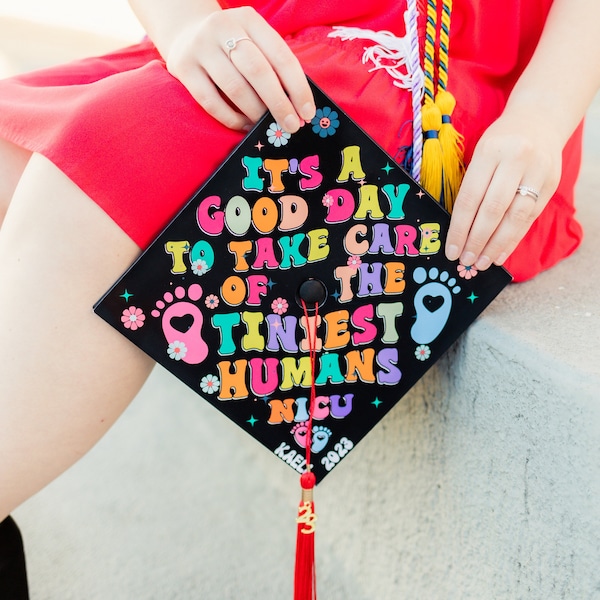 Personalized Nicu Nurse Graduation Cap Topper, Customized Nursing Cap ...