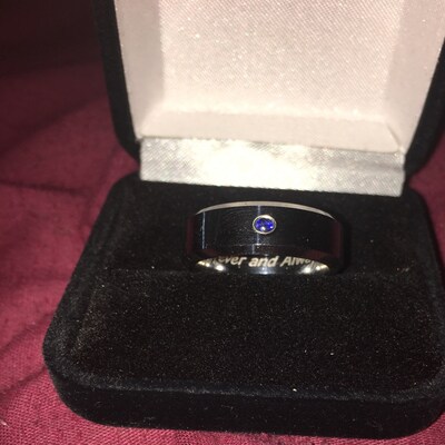 Men's Alexandrite Wedding Band June Birthstone Ring 8mm - Etsy