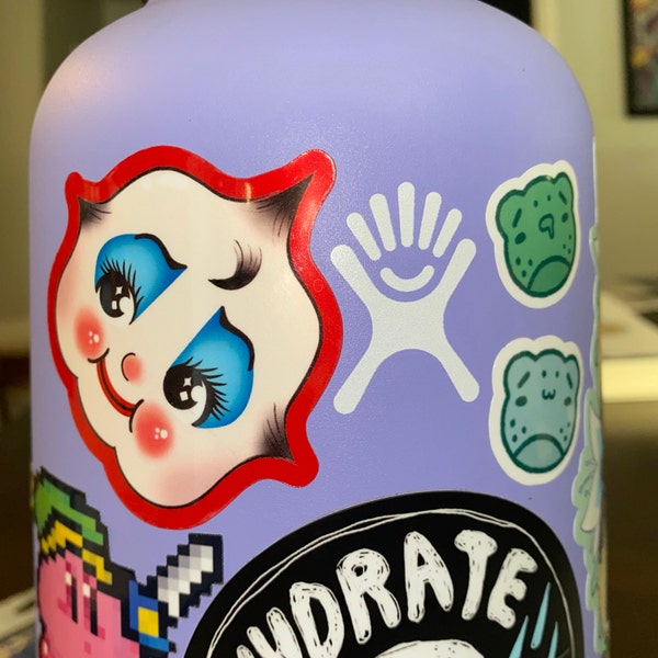 Costumed Kewpie Doll Halloween Sticker | Original Vinyl Sticker ...
