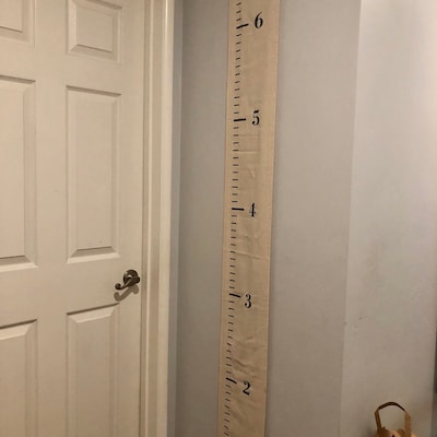 Tan Fabric Growth Chart Fabric Height Tracker Portable Growth Chart Personalized Growth Chart - Etsy