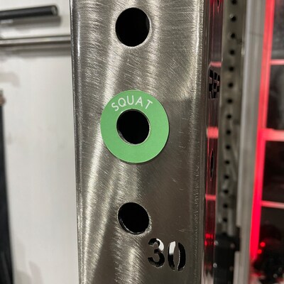 Squat Rack Magnetic Position Markers Mark Your Power Rack Barbell ...