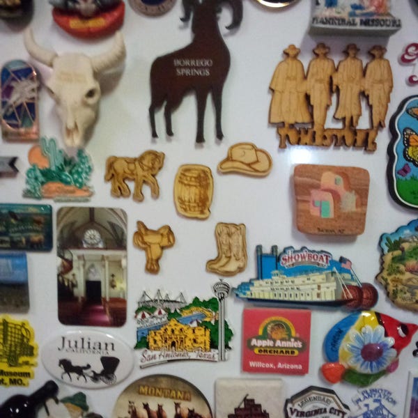 Set of 5 Engraved Western Magnets - Rustic Home Decor, Cowboy Gifts ...